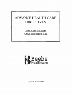 Free Delaware Advance Health Care Directive Form Template - PDF – eForms