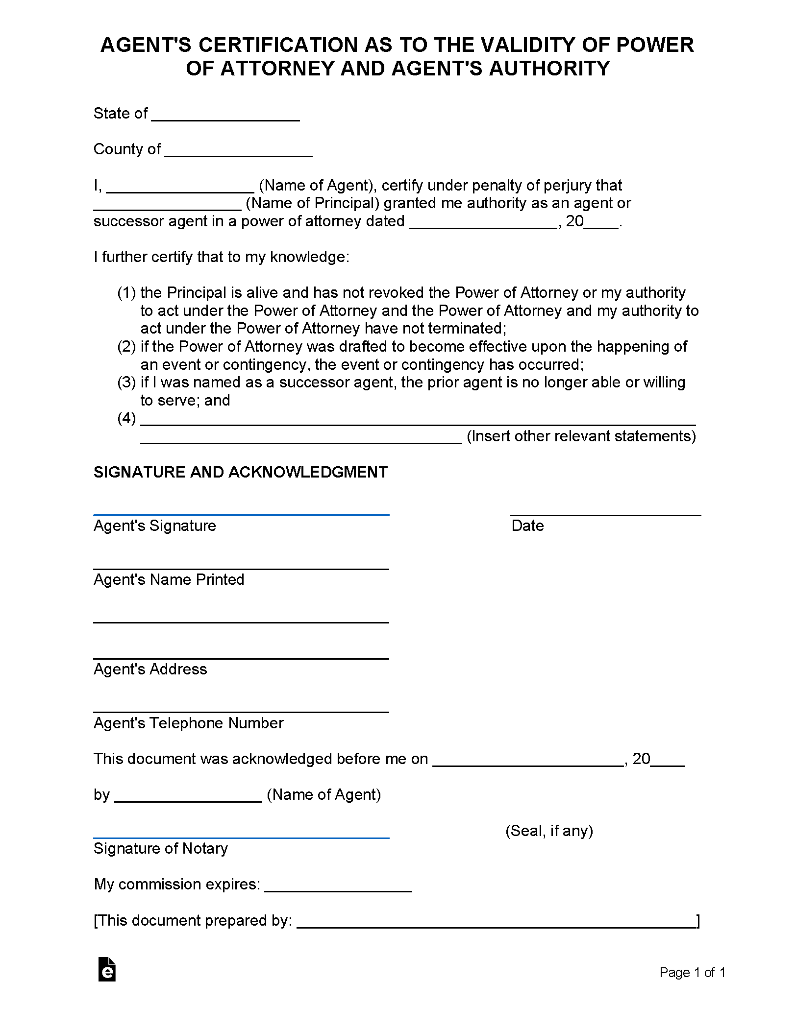 Free Durable (Financial) Power of Attorney Form - PDF | Word – eForms