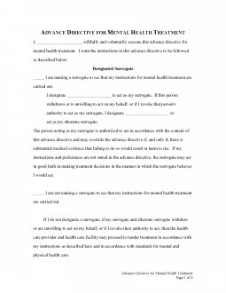 Free Kentucky Advance Directive Form Template - PDF – eForms