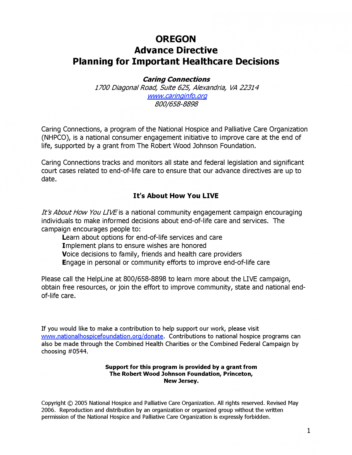 Free Oregon Advance Directive Form PDF Word EForms