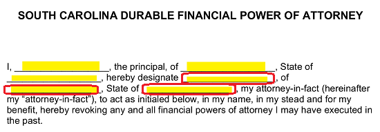 Free South Carolina Power of Attorney Forms - Word | PDF | eForms ...