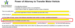 Free Texas Motor Vehicle Power of Attorney (Form VTR-271) - PDF – eForms