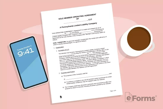 Free Pennsylvania LLC Operating Agreements (2) - PDF | Word – eForms