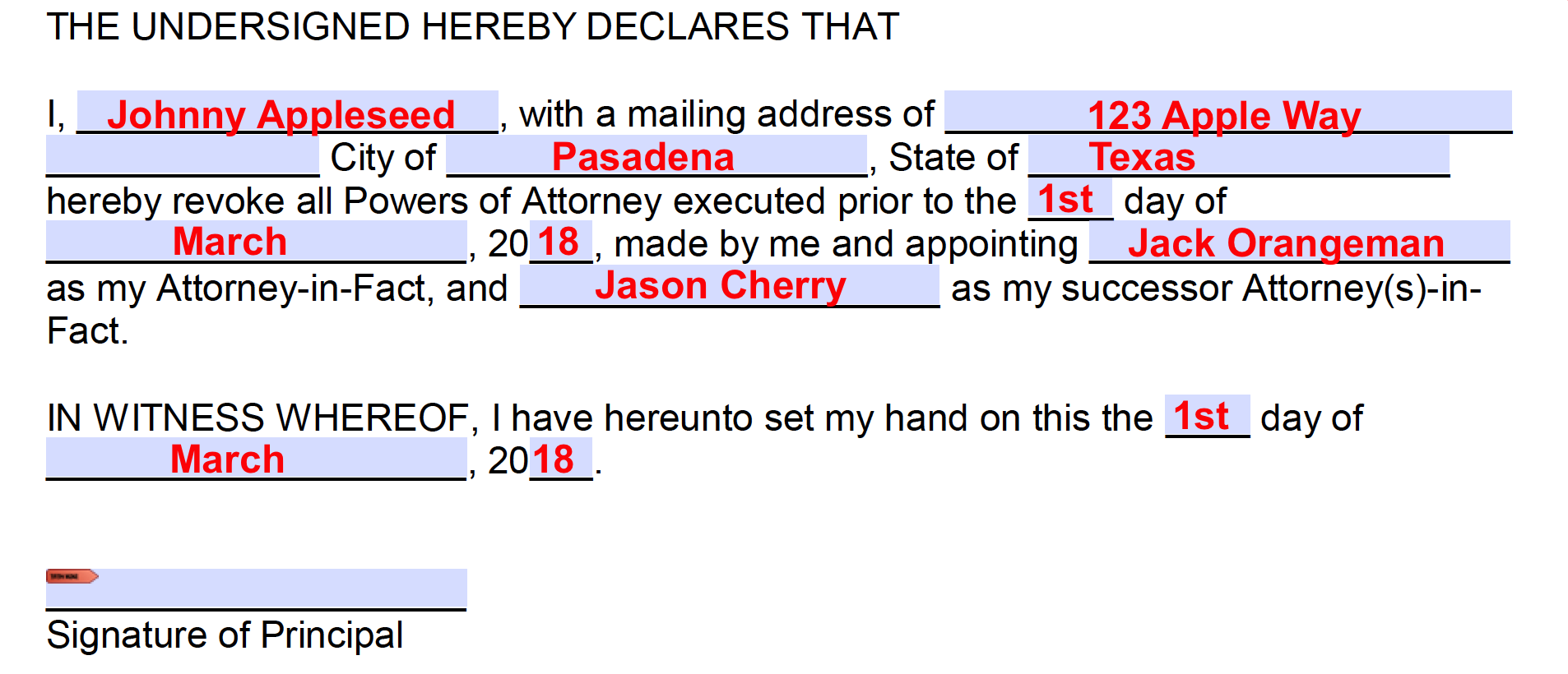 Free Power of Attorney Revocation Form | Cancel - Word | PDF – eForms