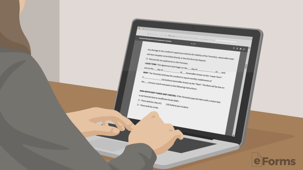 Free Standard Residential Lease Agreement Template - PDF | Word – eForms