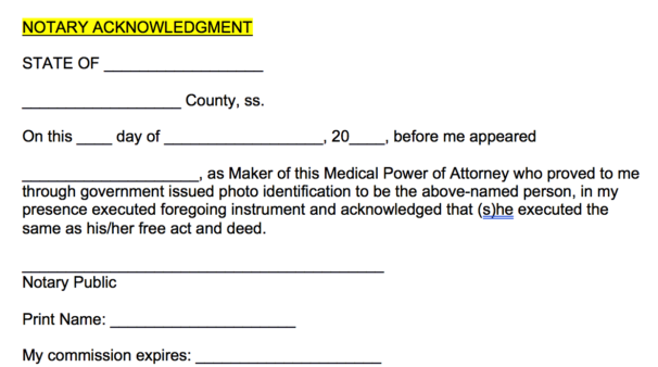 Free Medical Power of Attorney (MPOA) Form - PDF | Word – eForms