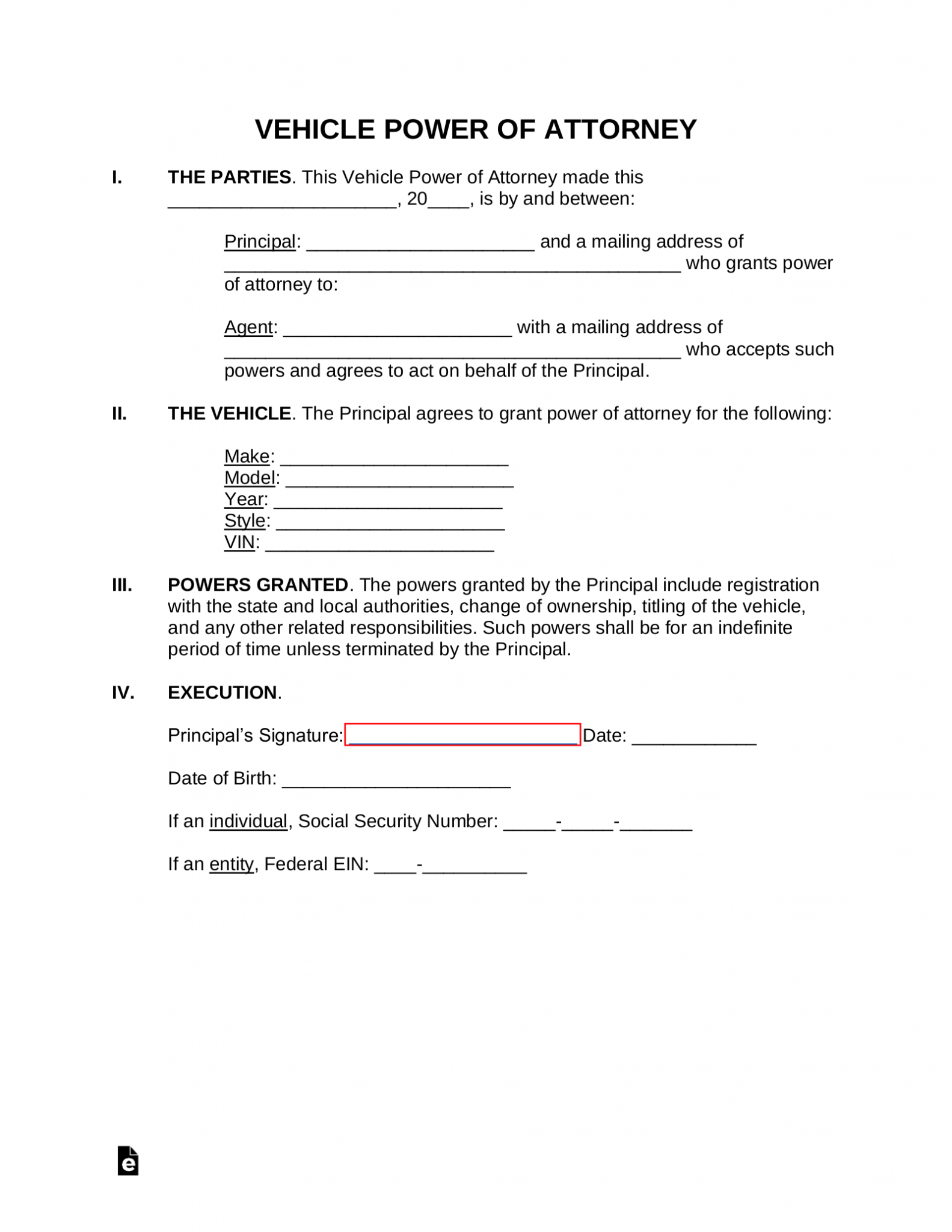 Free Power of Attorney Forms (12 Types) - PDF | Word – eForms