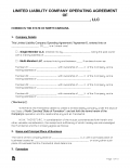Free North Carolina LLC Operating Agreement - PDF | Word – eForms