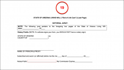 Free Arizona Living Will Form - PDF – eForms