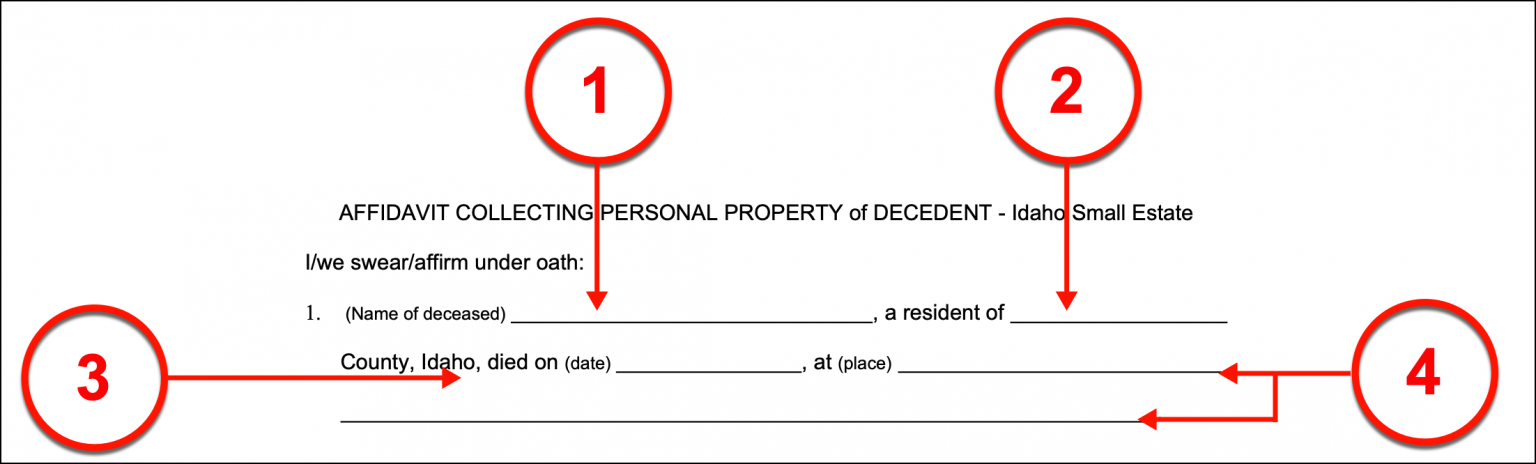 Free Idaho Small Estate Affidavit | Form CAO Pb 01 - PDF – eForms