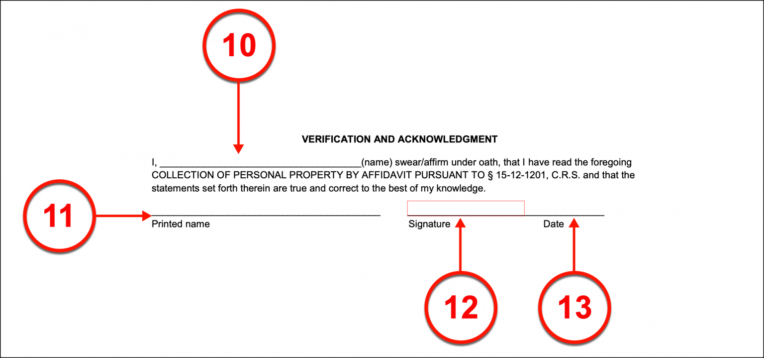 Free Colorado Small Estate Affidavit | Form JDF 999 - PDF – eForms