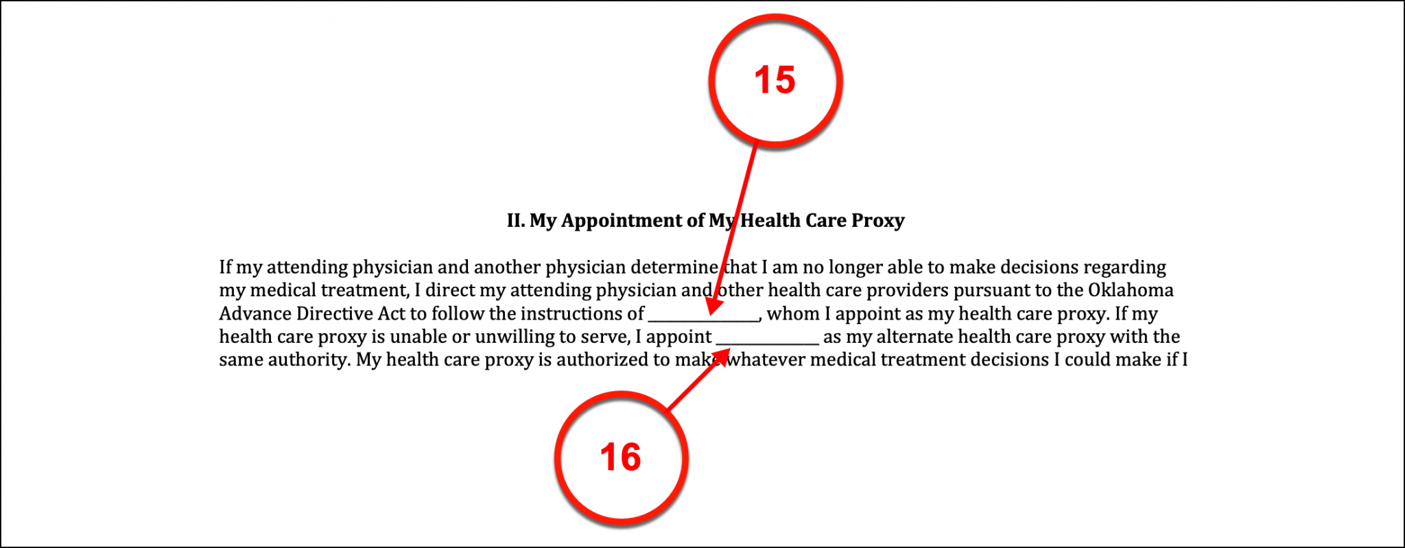 Free Oklahoma Advance Directive Form - PDF – eForms