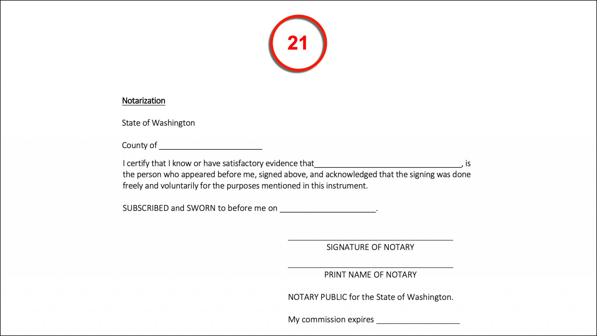 Free Washington Living Will Form - PDF – eForms