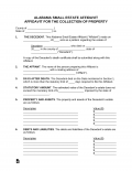 Free Alabama Small Estate Affidavit Form - PDF | Word – eForms
