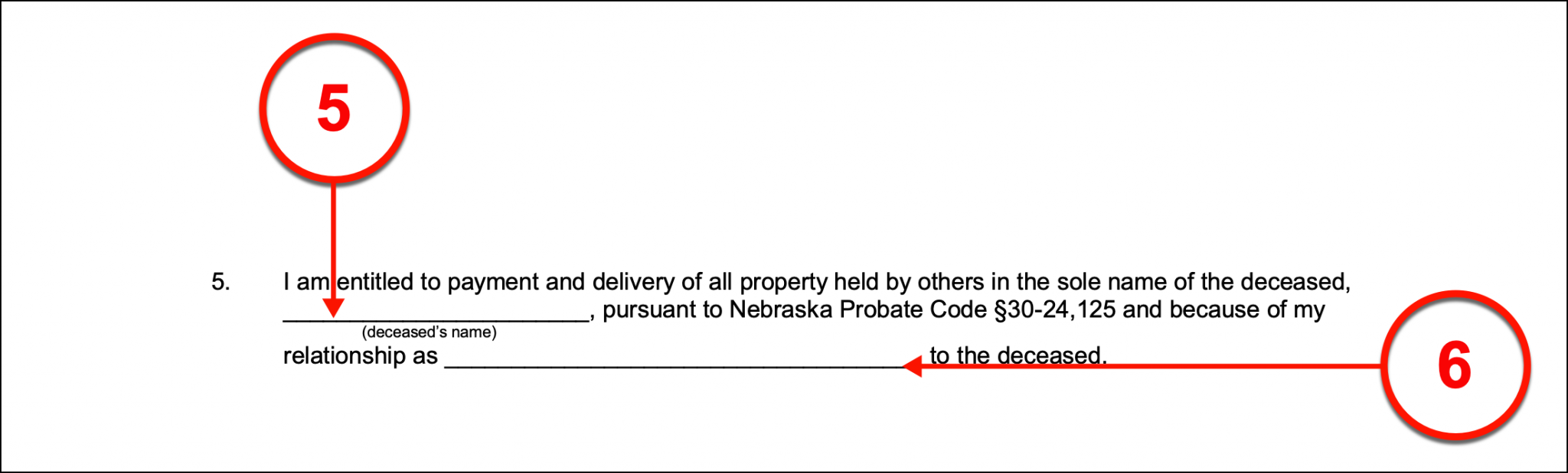 Free Nebraska Small Estate Affidavit | Form CC 15:40 - PDF – eForms