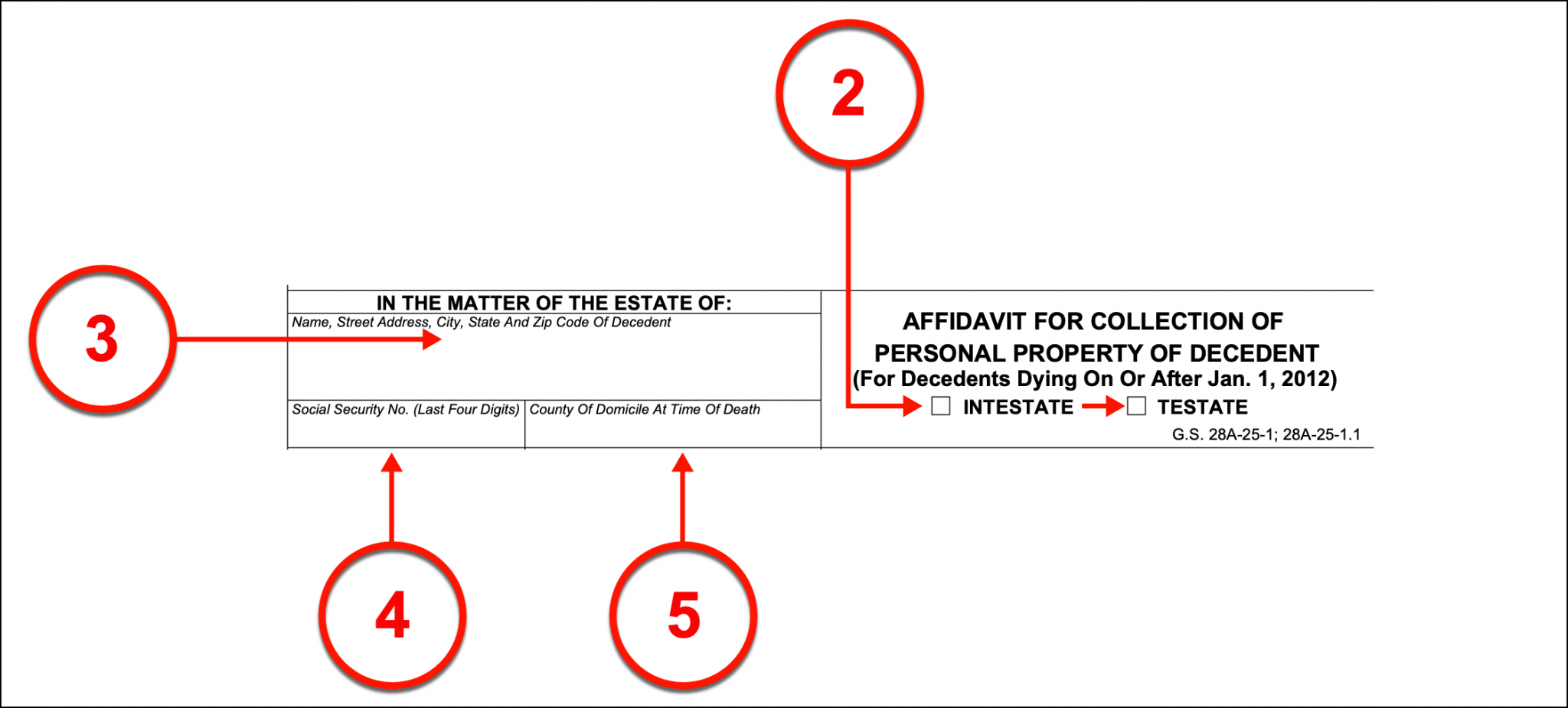 Free North Carolina Small Estate Affidavit | Form AOC-E-203B - PDF – eForms