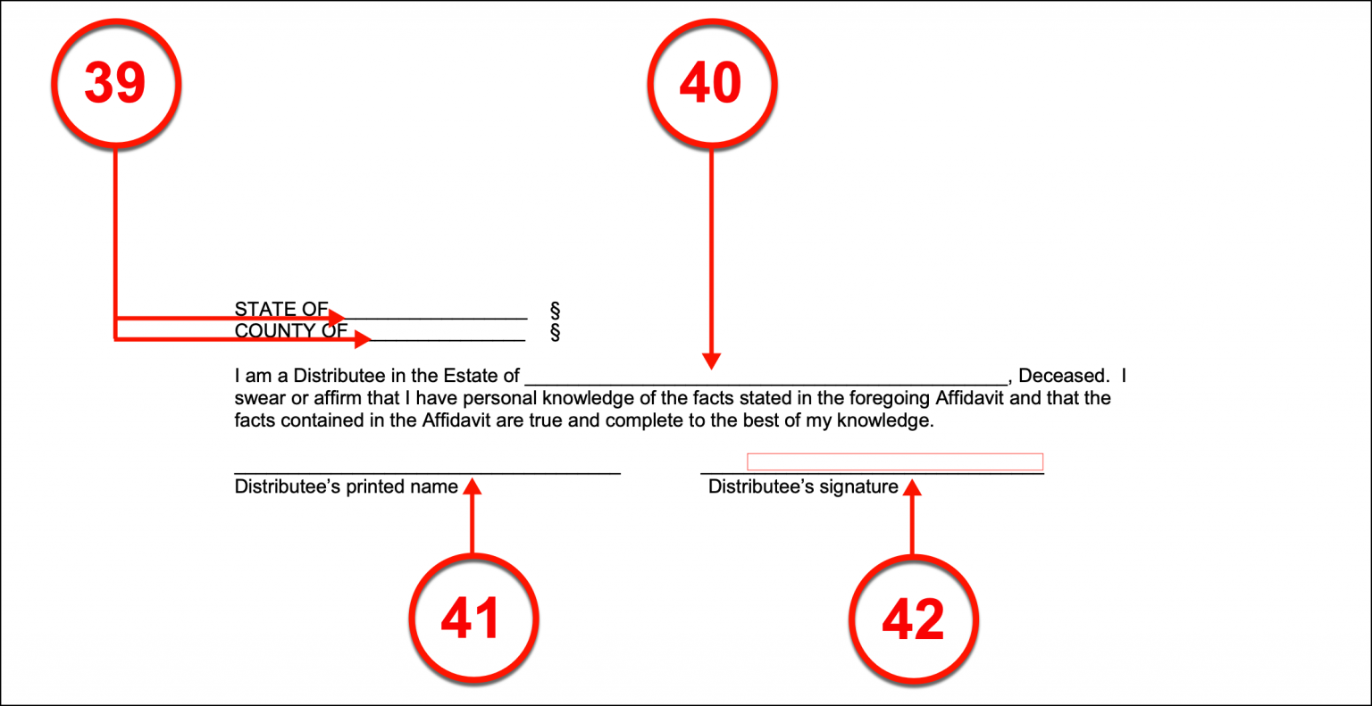 Free Texas Small Estate Affidavit Form - PDF – eForms