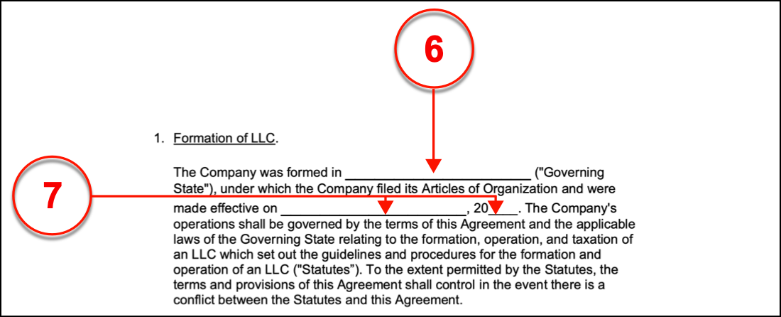 Free Single-Member LLC Operating Agreement Template - PDF | Word – eForms