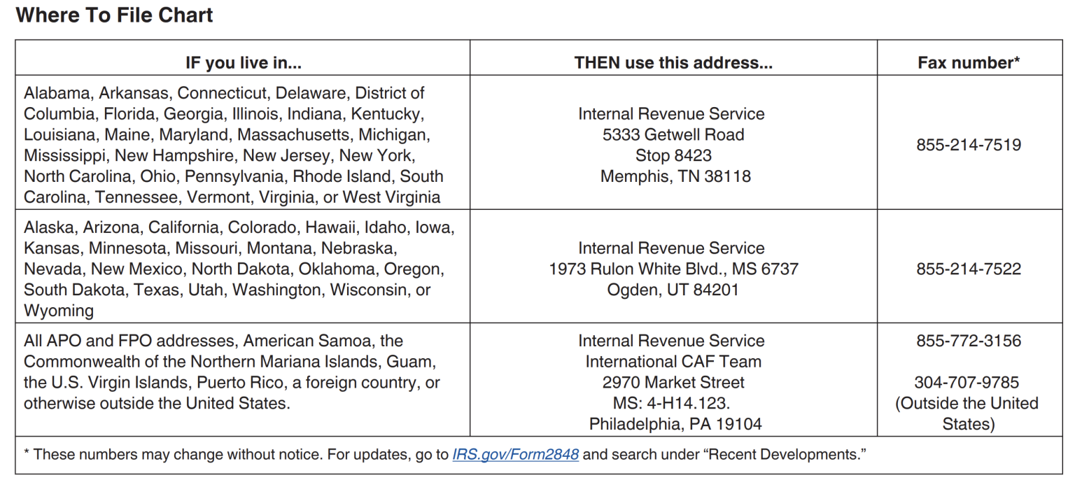 Free IRS Power of Attorney Form 2848 | Revised Jan. 2021 - PDF – eForms