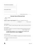 Free Colorado Quit Claim Deed Form - PDF | Word – eForms