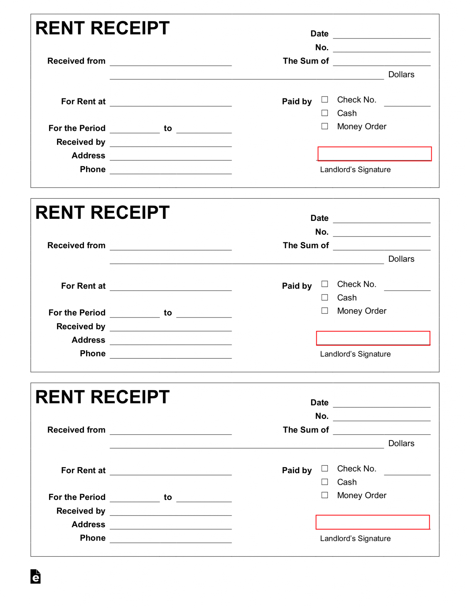 Free Rental (Monthly Rent) Invoice Template - PDF | Word – eForms