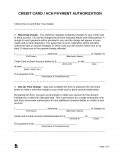 Free Holiday Inn Credit Card Authorization Form - PDF – eForms