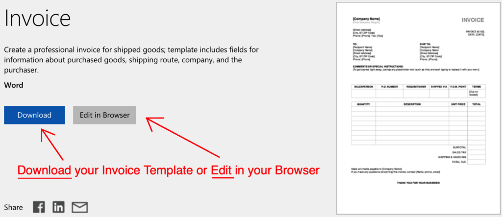 Free Blank Invoice Templates (30) - PDF – eForms