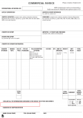 Free International Commercial Invoice Templates - PDF – eForms