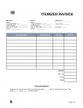 Free Itemized Receipt Template - PDF | Word – eForms