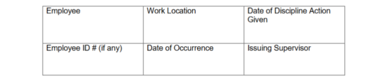 Free Employee Reprimand Form - PDF | Word | eForms – Free Fillable Forms