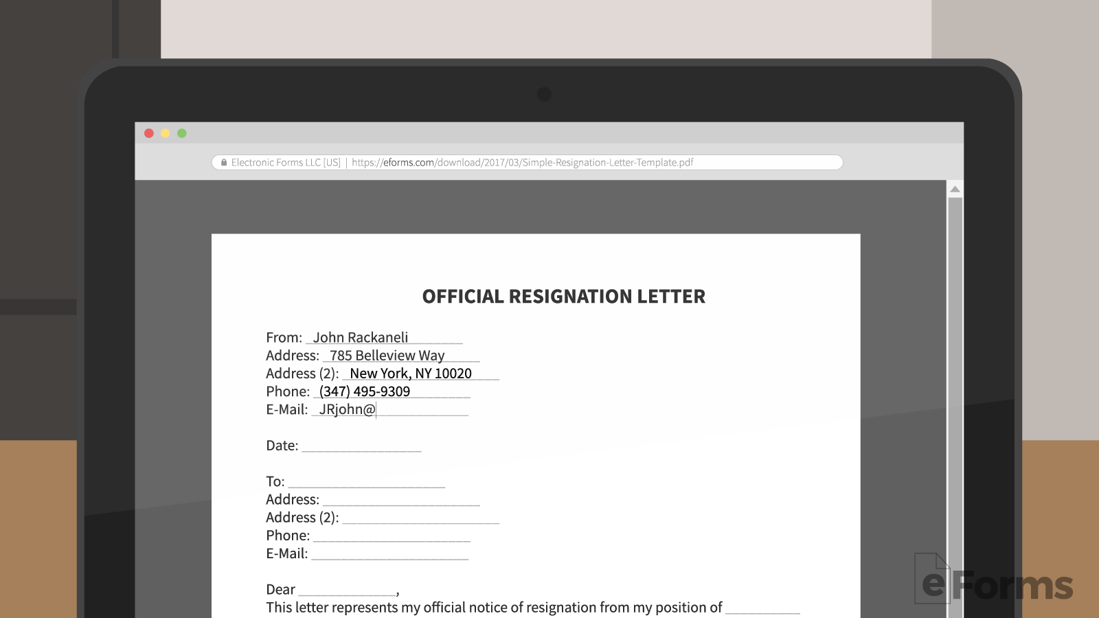 Free Resignation Letters | Templates (12) - PDF | Word – eForms