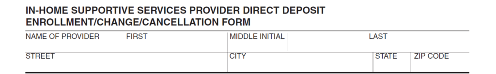 Free In-Home Supportive Services (IHSS) Direct Deposit Form - PDF – eForms