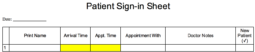 Free Patient Sign-in Sheet (Extended) Template - PDF | Word – eForms