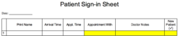 Free Patient Sign-in Sheet (Extended) Template - PDF | Word – eForms