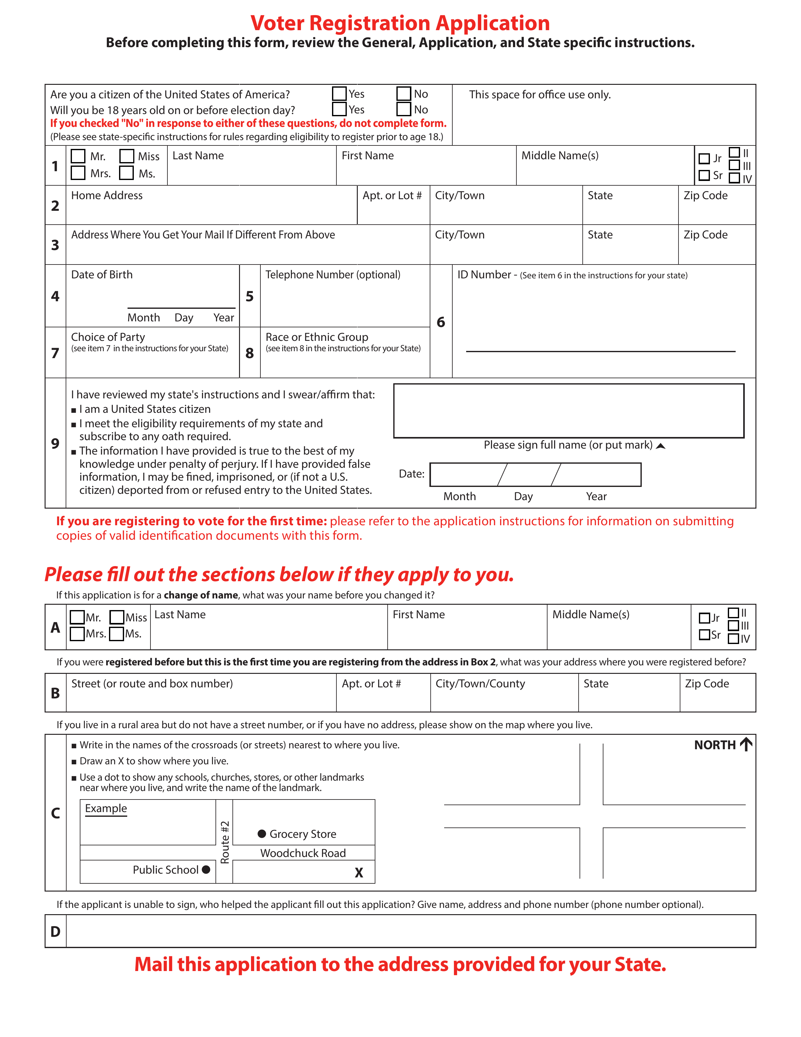 Printable Voter Registration Form For Alabama - Printable Forms Free Online Printable Voter Registration Form For Alabama - Printable Forms Free Online