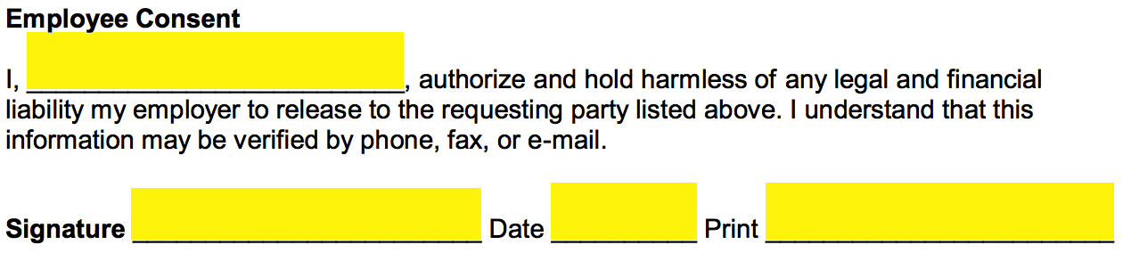 Free Wage Verification Form - PDF | Word – eForms