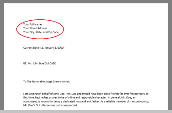 How To Address A Judge In A Letter Sample
