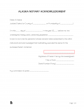 Free Alaska Notary Acknowledgment Form - PDF | Word – eForms