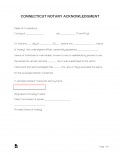 Free Connecticut Notary Acknowledgment Form - PDF | Word – eForms