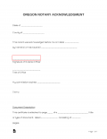 Free Oregon Notary Acknowledgment Form - Word | PDF – eForms
