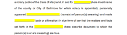 Free Maryland Notary Acknowledgment Form - PDF | Word – eForms