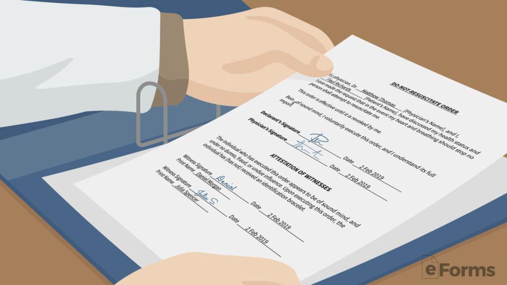 Free Do-Not-Resuscitate (DNR) Order Forms - PDF | Word – eForms