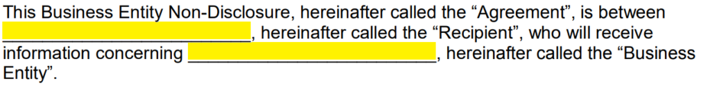 Free Business (Sale) Non-Disclosure Agreement (NDA) - PDF | Word – eForms