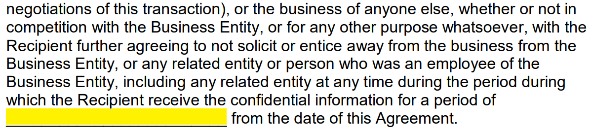 Free Business (Sale) Non-Disclosure Agreement (NDA) - PDF | Word – eForms