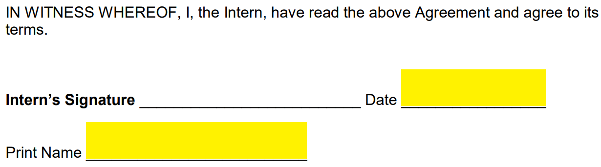 Free Internship (NDA) Confidentiality Agreement Template - PDF | Word ...