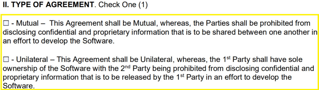 Free Software Development Non-Disclosure Agreement (NDA) Template - PDF ...