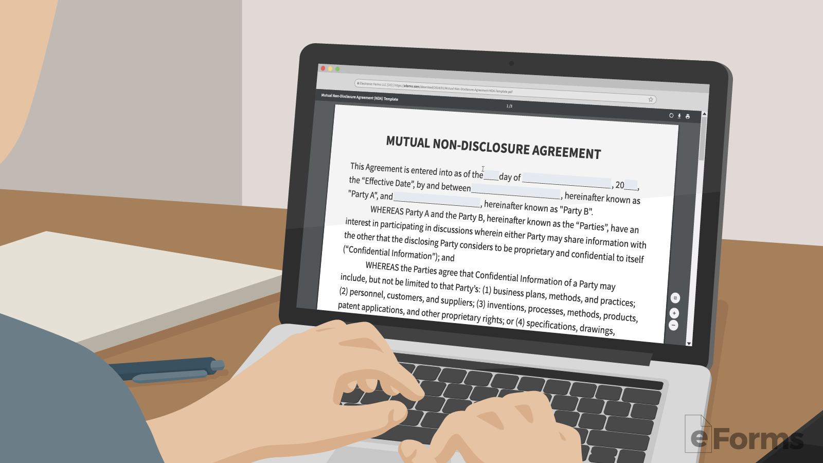 Free Mutual Non-Disclosure Agreement (NDA) Template - PDF | Word – eForms