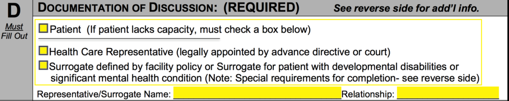 Oregon Do Not Resuscitate (DNR) Order Form - Sample Only – eForms