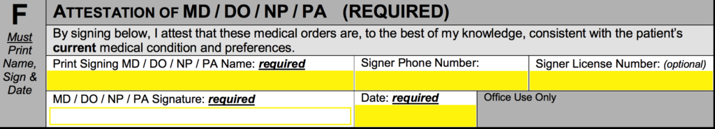 Oregon Do Not Resuscitate (DNR) Order Form - Sample Only – eForms