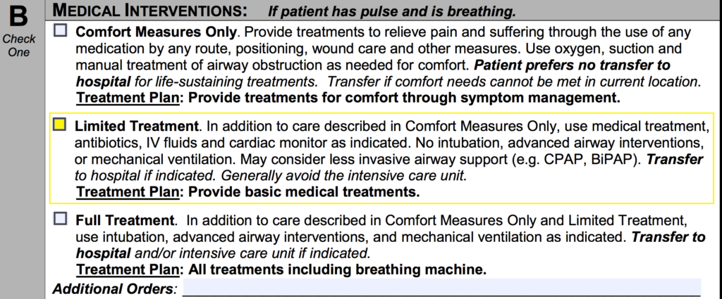 Oregon Do Not Resuscitate (DNR) Order Form - Sample Only – eForms